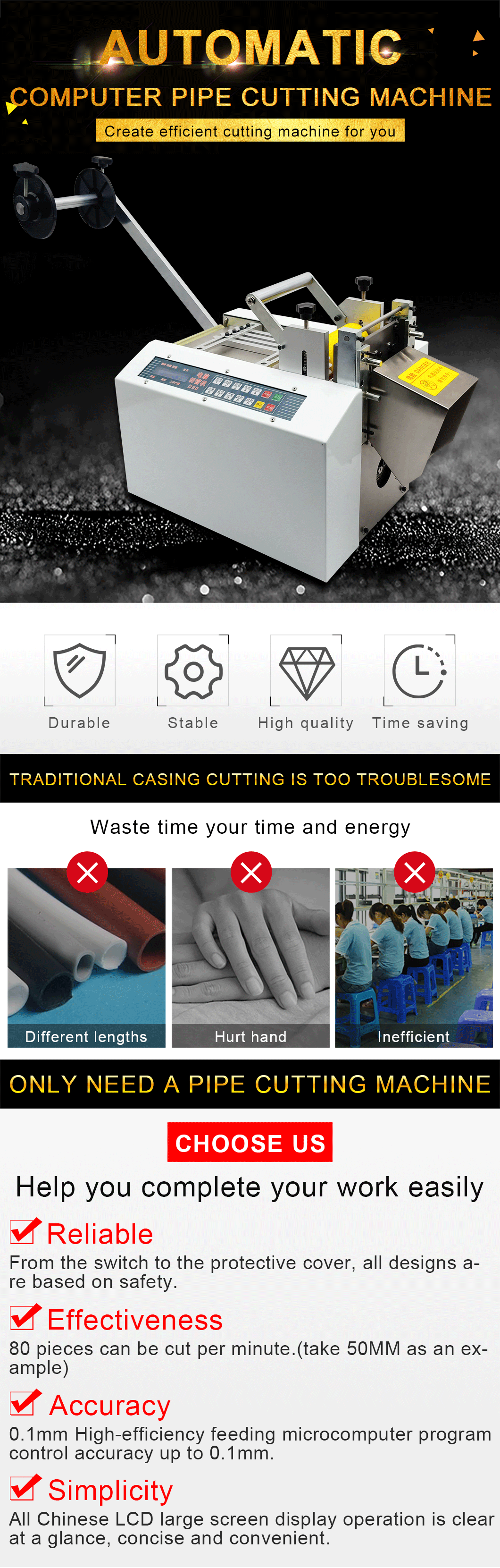 Automatic Tube Cutting Machine - Buy Automatic Tube Cutting Machine ...