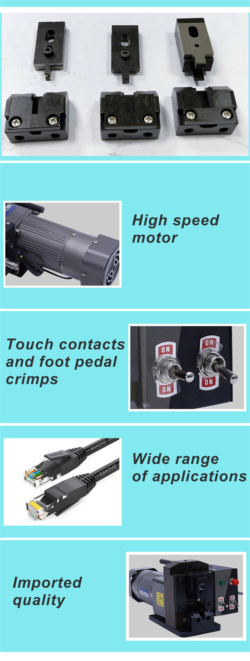 Rj45 Connector Cable Crimping Machine - Buy rj45 crimping machine ...